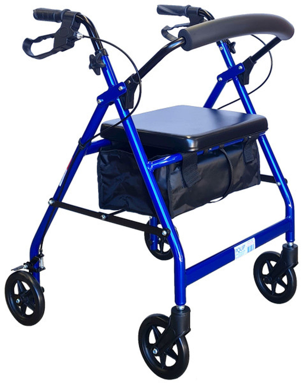 Aluminium 6" Wheels Seat Walker Rollator
