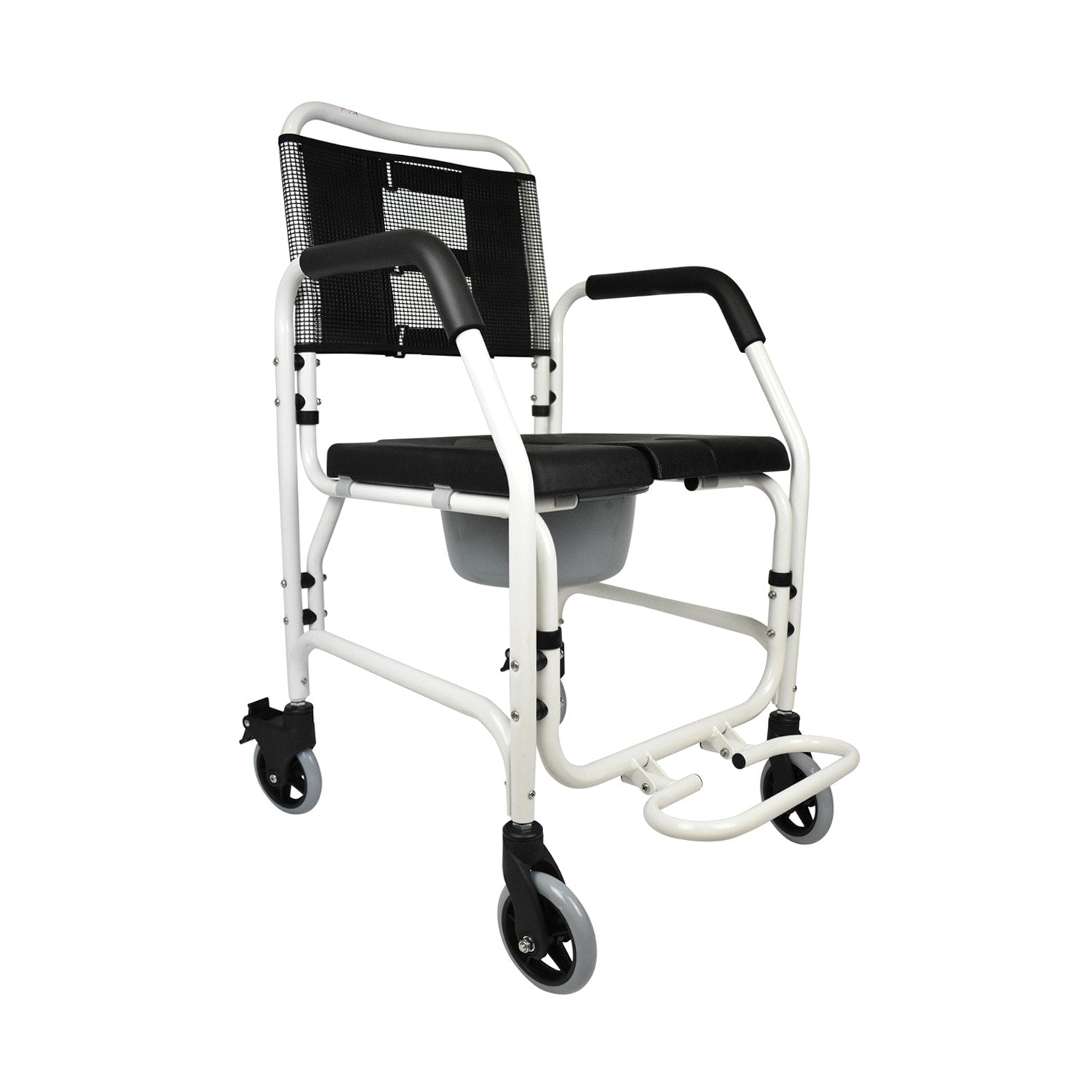 3 in 1 Transport Commode Shower Chair, Toilet Chair & Transport Chair