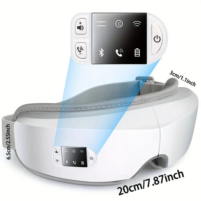 4D Smart Bluetooth Eye Massager Heat and Air Compression Massage