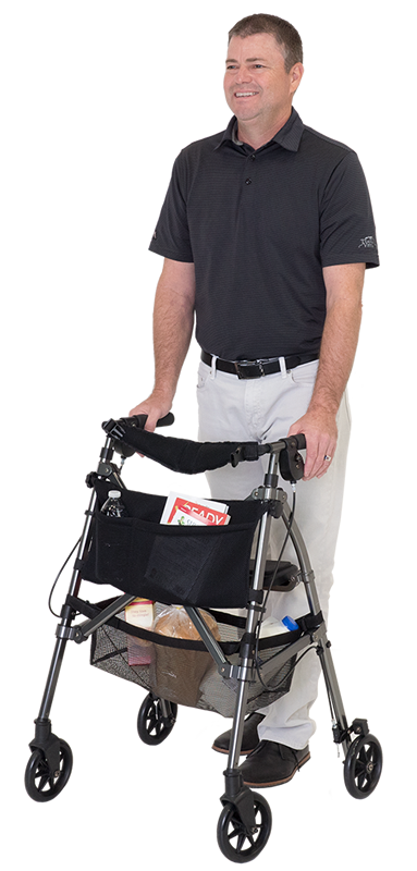 EZ Fold N Go Rollator Walker, EZ Fold Lightweight & Portable Rollator